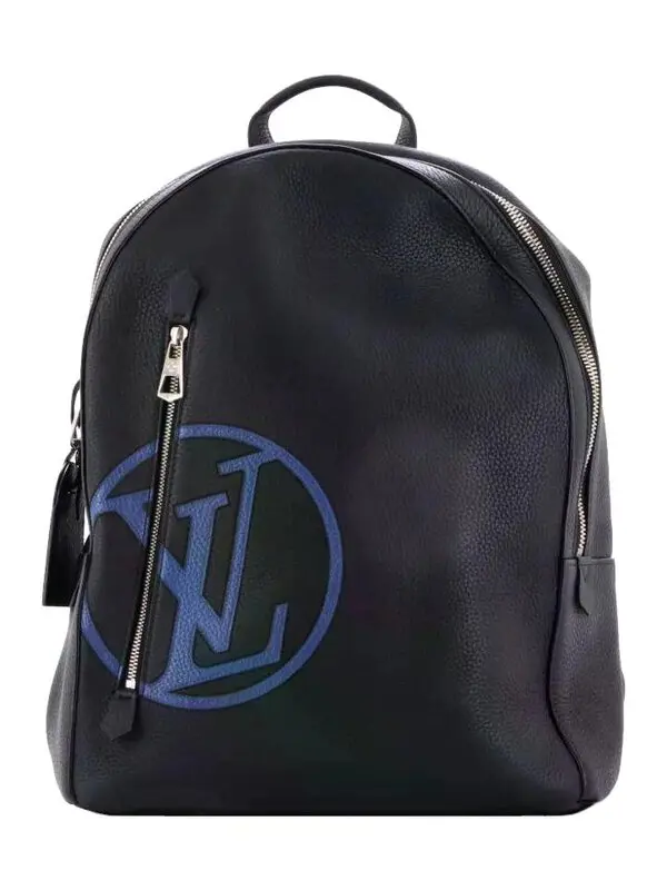 LOUIS VUITTON Armand Initials Taurillon Leather Backpack - Black