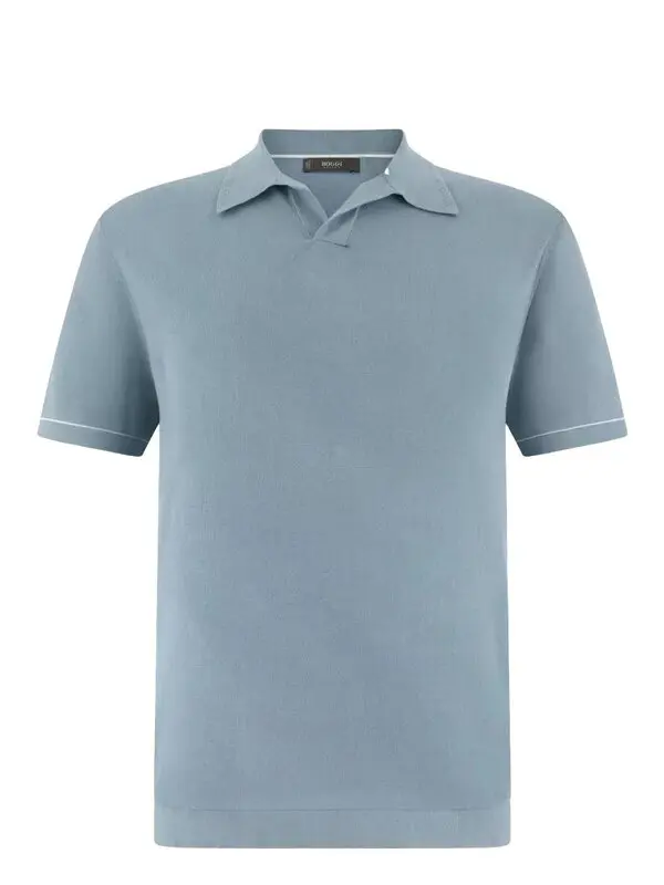 Boggi Milano Polo-collar T-shirt - Blue