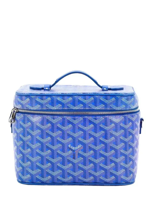 Goyard Muse Vanity Case Coated Canvas Pouch - Blue
