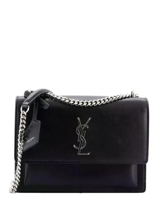 Saint Laurent Sunset Medium Crossbody Bag - Black