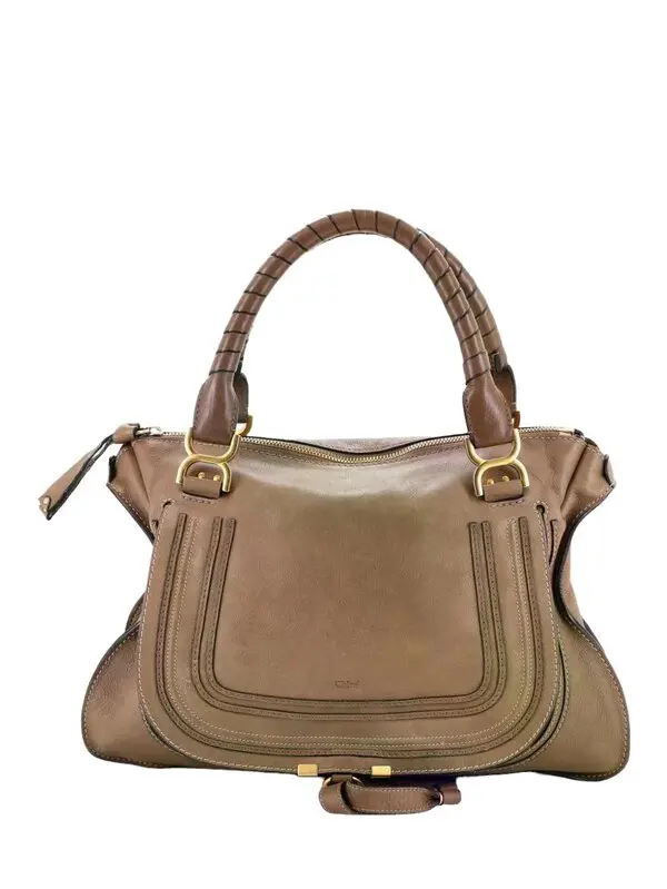 Chloé Marcie Leather Large Satchel - Brown