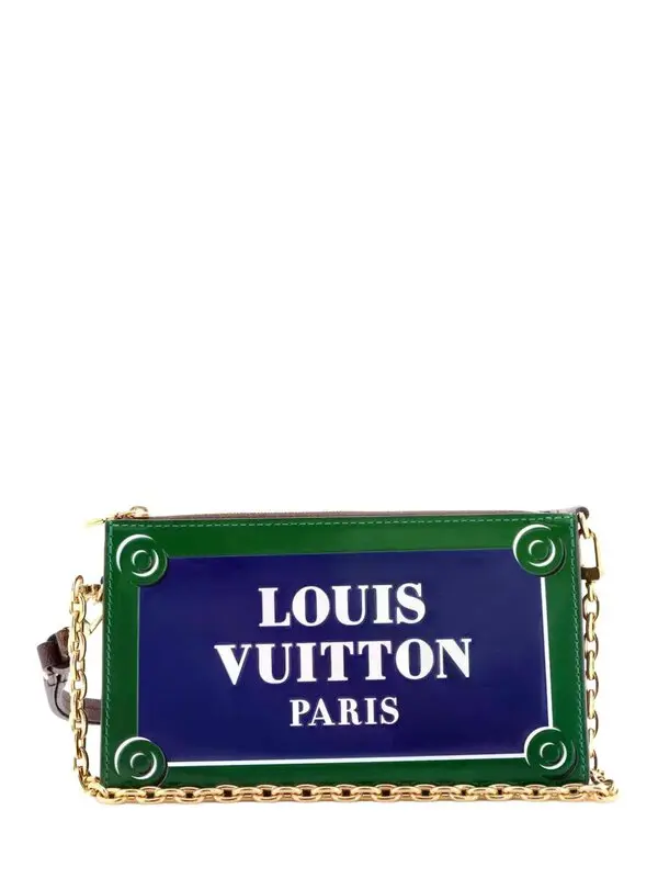 LOUIS VUITTON Lexington Pouch Parisian Street Sign Printed - Brown