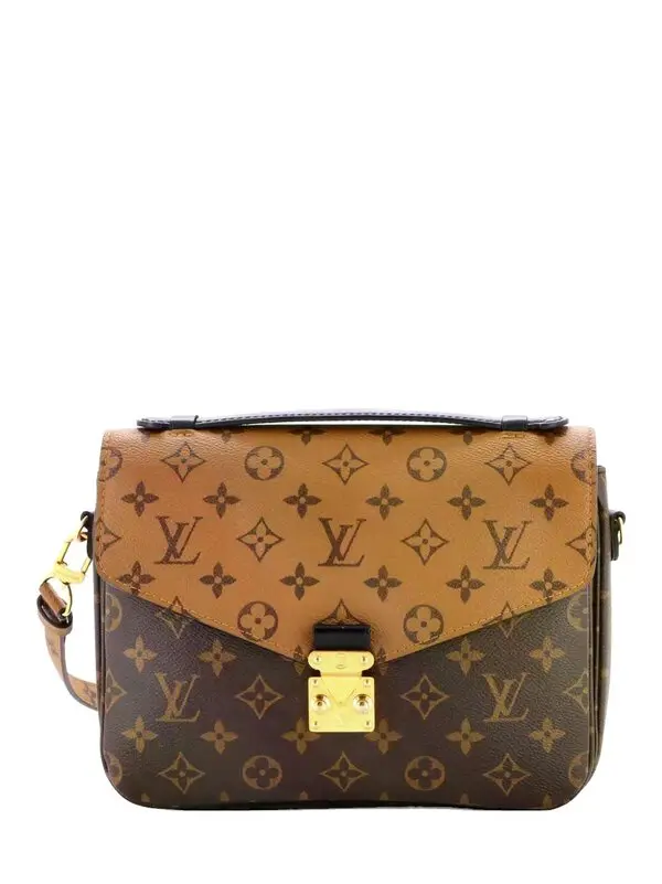 LOUIS VUITTON Pochette Metis Reverse Monogram Canvas Crossbody Bag - Brown