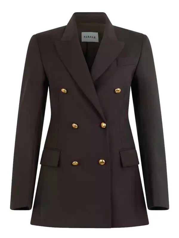P.a.r.o.s.h Double-breasted Blazer - Brown