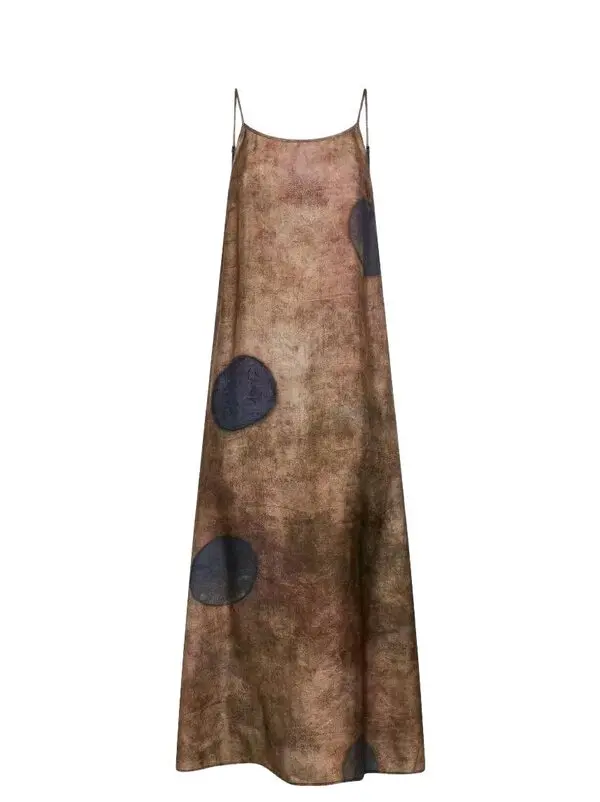 UMA WANG Anaya Midi Dress - Brown