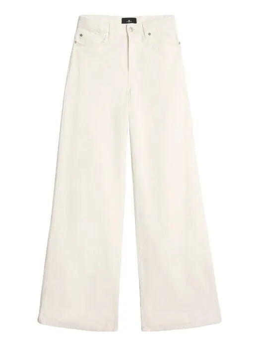 7 For All Mankind Tailorless Lotta Wide-leg Linen Pants - Denim