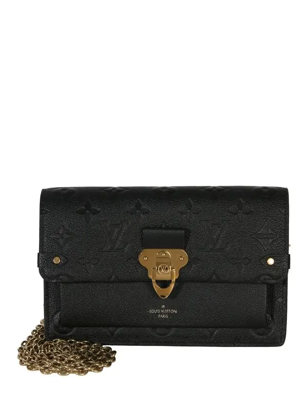 LOUIS VUITTON Monogram Empreinte Vavin Pm - Black