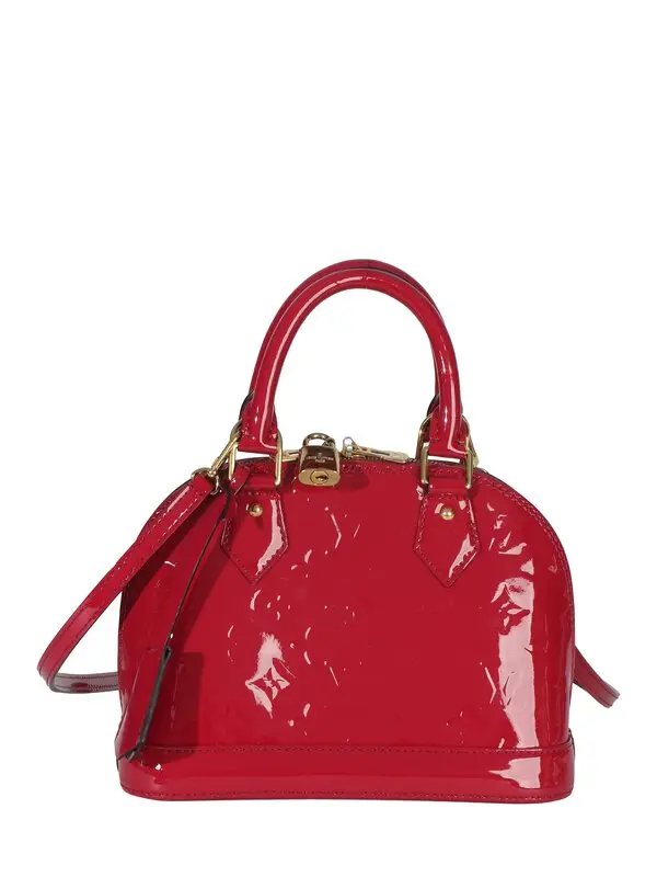LOUIS VUITTON Monogram Vernis Alma Bb - Pink