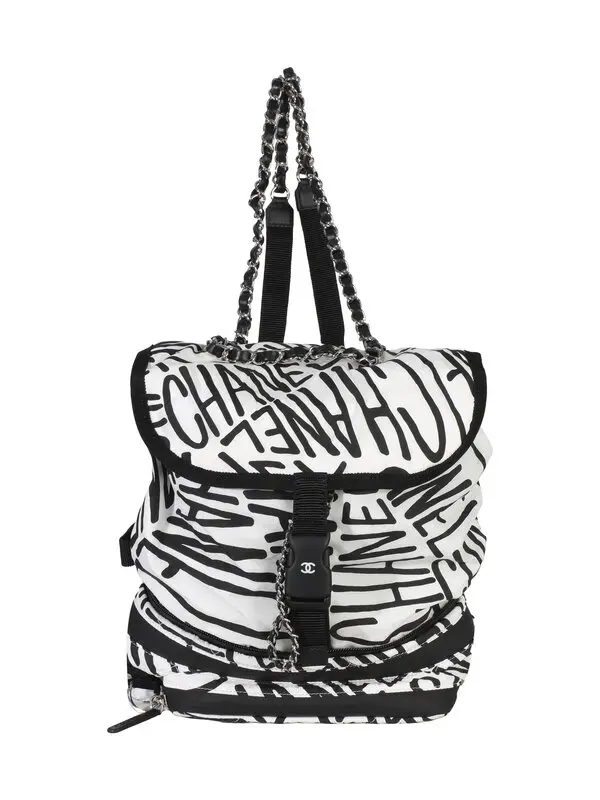 Chanel Nylon Coco Neige Backpack - Black