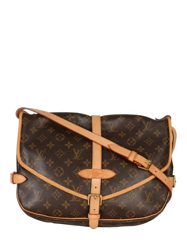 LOUIS VUITTON Monogram Canvas Saumur 30 - Brown