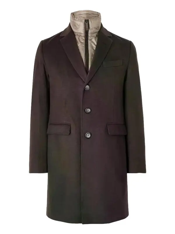 Herno Single-breasted Coat - Brown