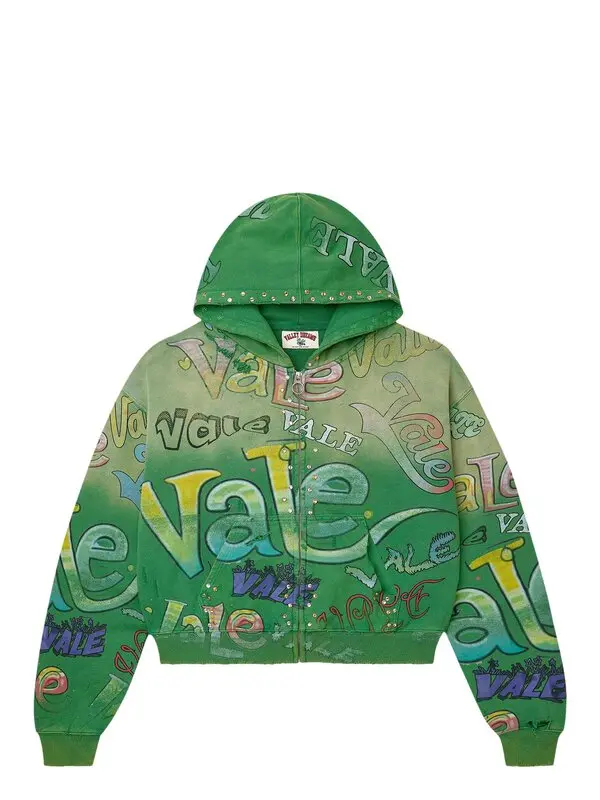 VALE FOREVER Spearmint Zip Up - Green