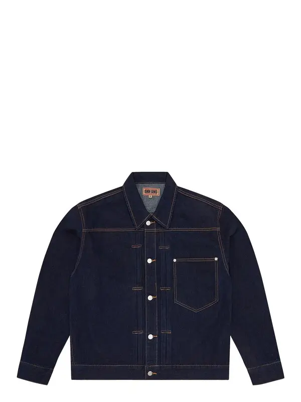 CORTEIZ Type Ii Frayed Denim Jacket - Blue