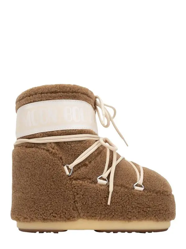 Moon Boot Icon Fleece Low Boots - Brown
