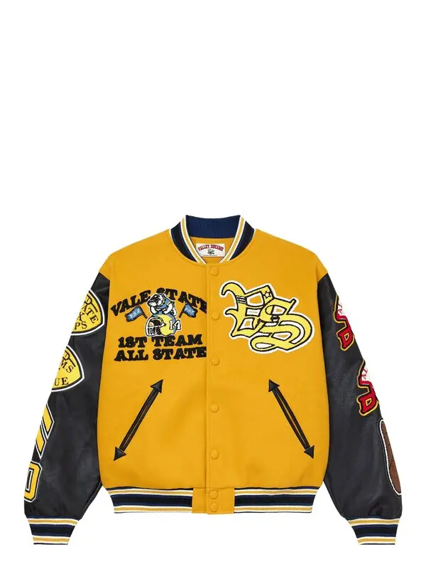 VALE FOREVER Varsity Jacket - Black