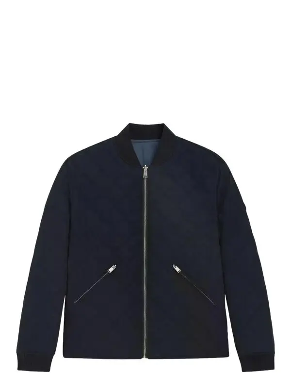 BOSS Quilted Zip Jacket - Blue