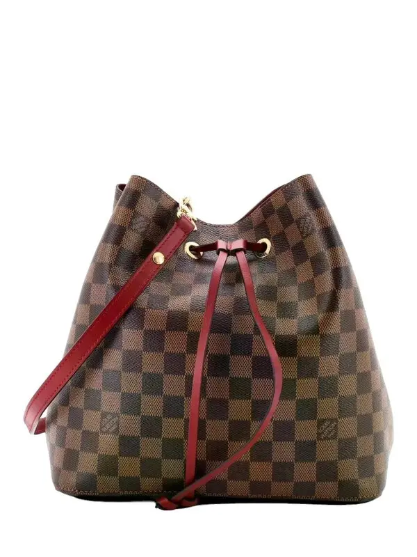 LOUIS VUITTON Damier Leather Neonoe Mm Bucket Bag - Brown
