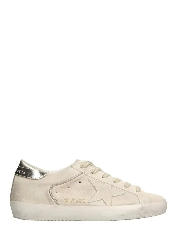 GOLDEN GOOSE Super Star Suede Sneakers - Beige