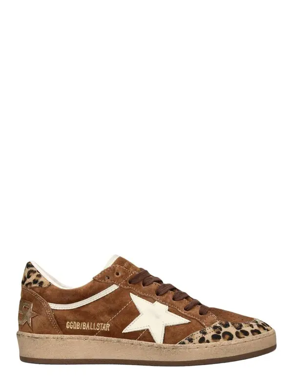 GOLDEN GOOSE Ball Star Suede Sneakers - Brown