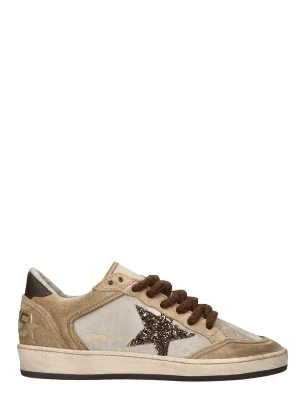 GOLDEN GOOSE Ball Star Suede Sneakers - Beige