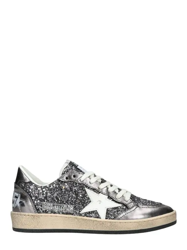 GOLDEN GOOSE Ball Star Glitter Sneakers - Grey