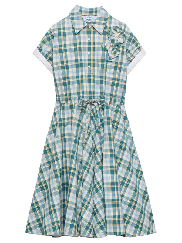 Prada Cotton Shirt Dress - Neutral