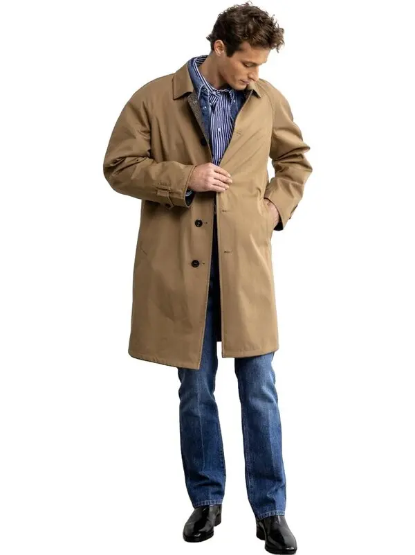 Prada Reversible Cotton Buttoned Coat - Brown