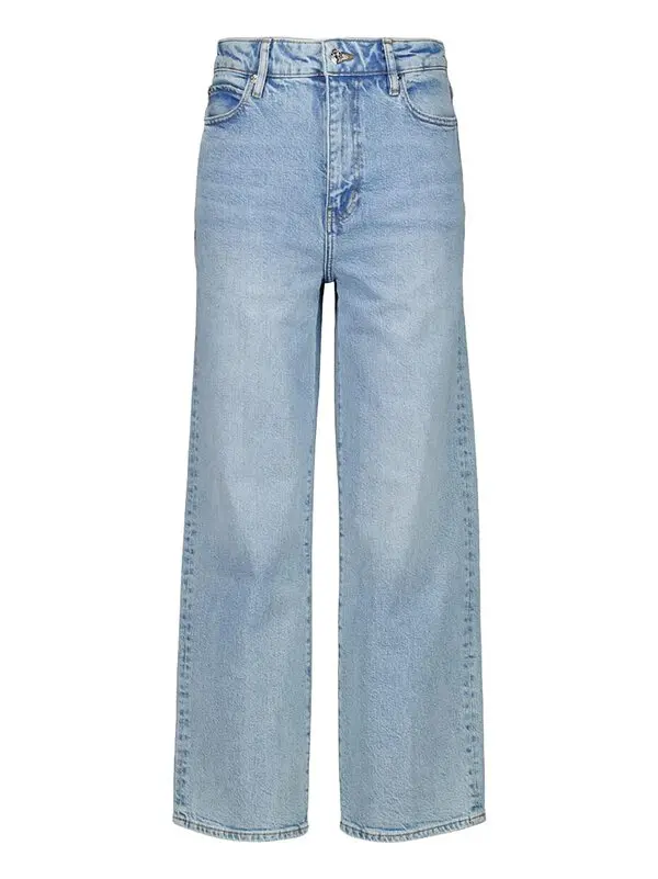 FRAME Dolly Light Wide-leg Jeans - Blue