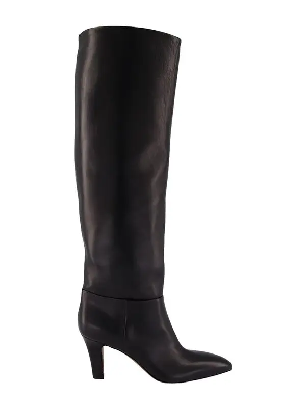 Paris Texas Elsa 75 Leather Knee-high Boots - Black