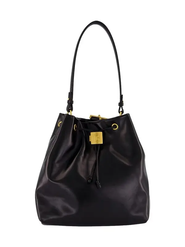 Balmain Pulse Calfskin Leather Backpack - Black