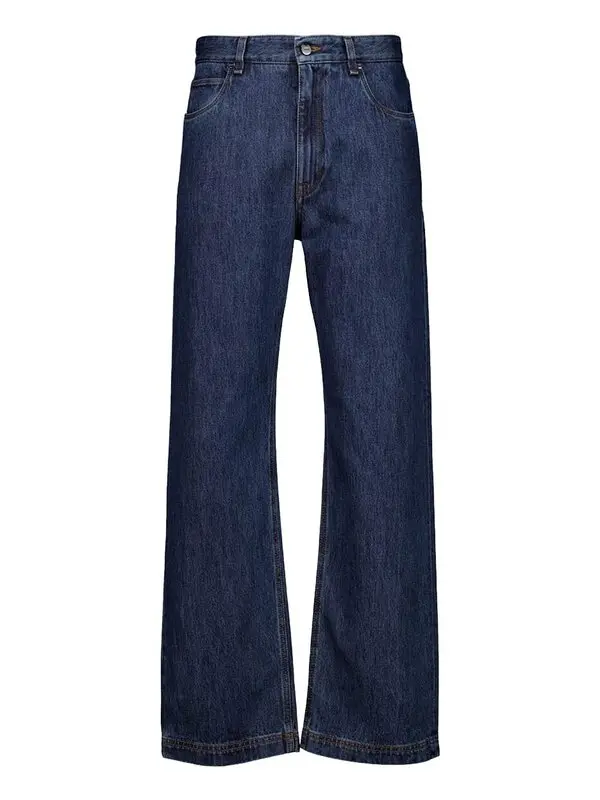 Fendi Straight-leg Logo Jeans - Blue