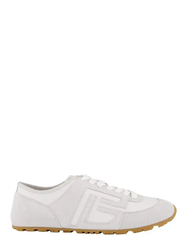 Balmain Racer 45 Leather Trainers - White