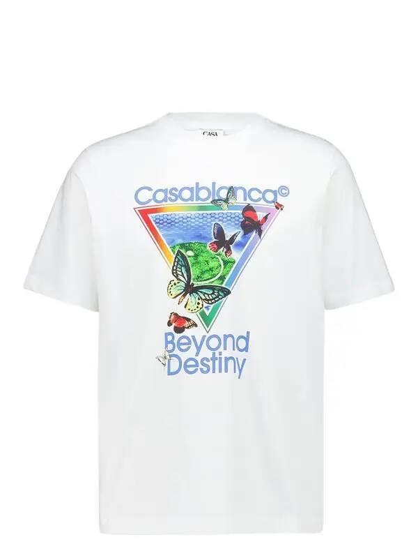 Casablanca White Beyond Destiny Tennis Club T-shirt - Multicolour