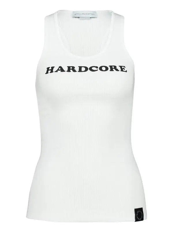 Stella McCartney Pure Hardcore Slogan Tank Top - White