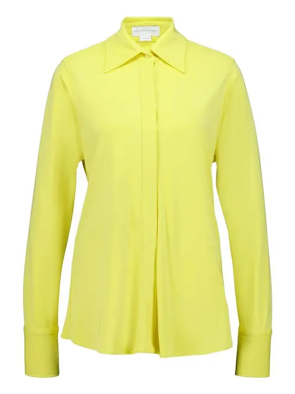 Stella McCartney Long-sleeve Crepe Shirt - Yellow