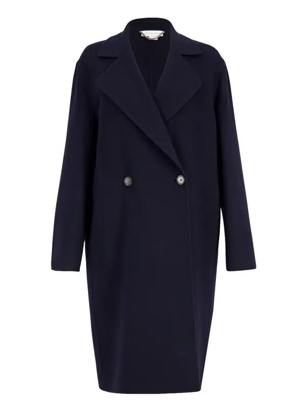Stella McCartney Iconic Wool Coat - Blue