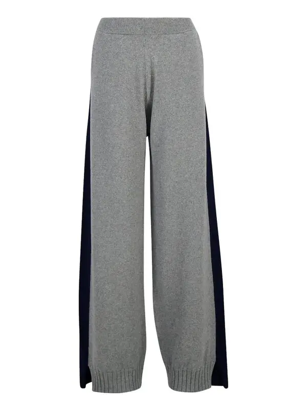 Stella McCartney Wide-leg Recycled Cashmere Trousers - Blue