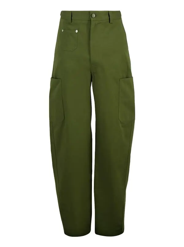 Givenchy Cotton Twill Cargo Trousers - Green