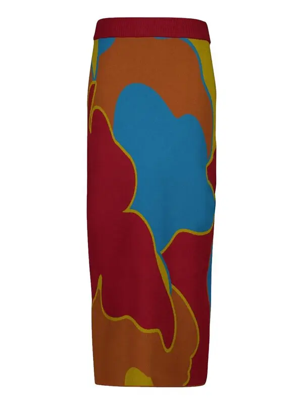PAULA Amanda Caramel Café Jacquard Skirt - Multicolour