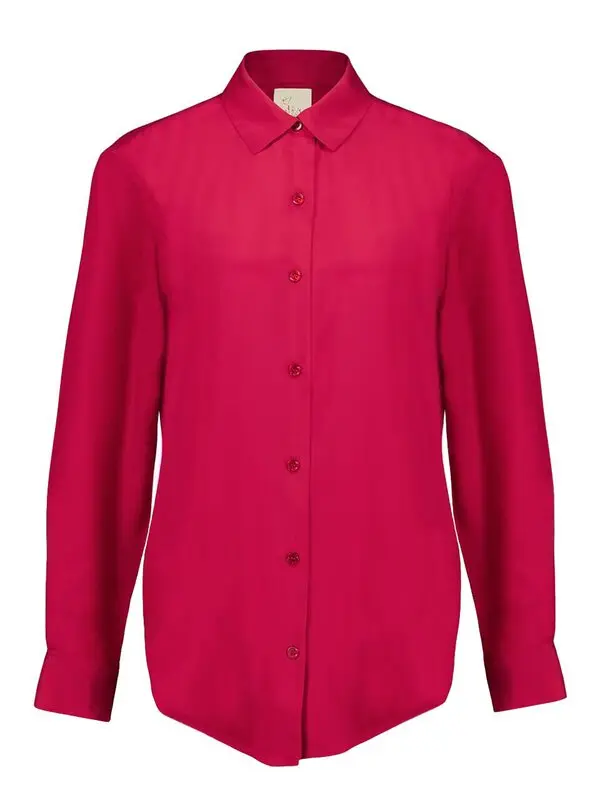 PAULA Silk Shirt - Red