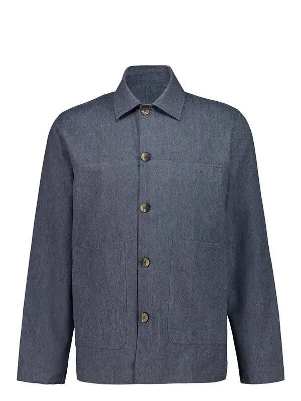 Frescobol Carioca Belford Cotton-cashmere Jacket - Blue