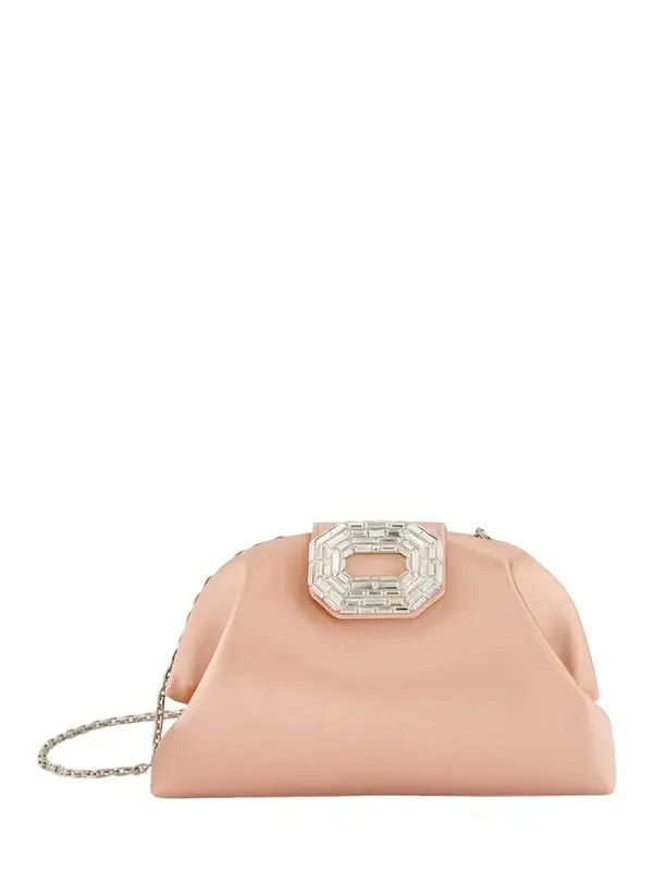 Amina Muaddi Camelia Clutch Bag - Pink