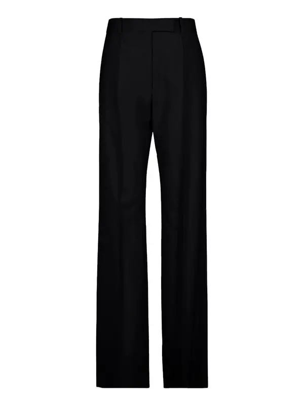 TOM FORD Wool Straight-leg Trousers - Black