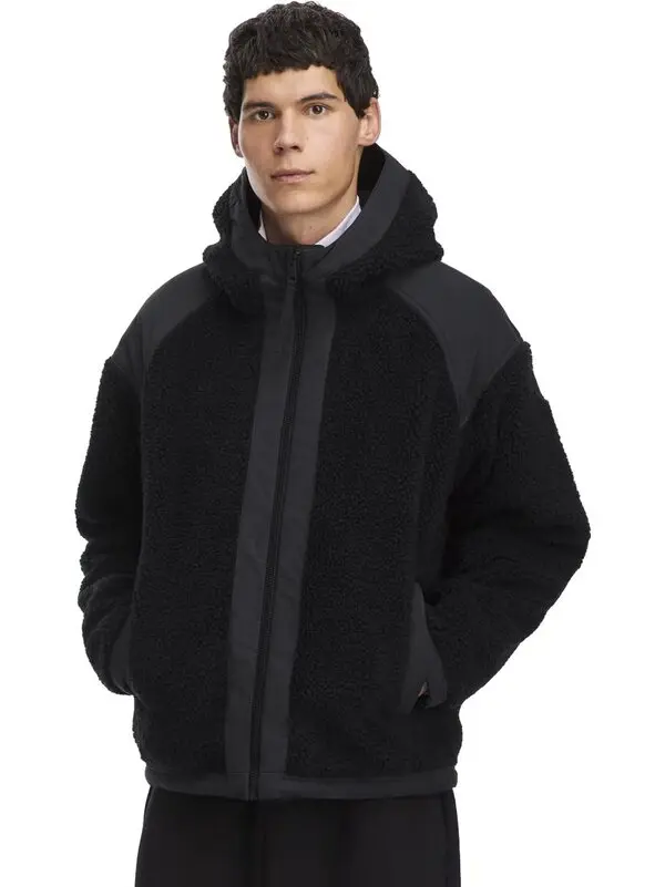 Canada Goose Reversible Alberni Fleece Bomber Jacket - Black