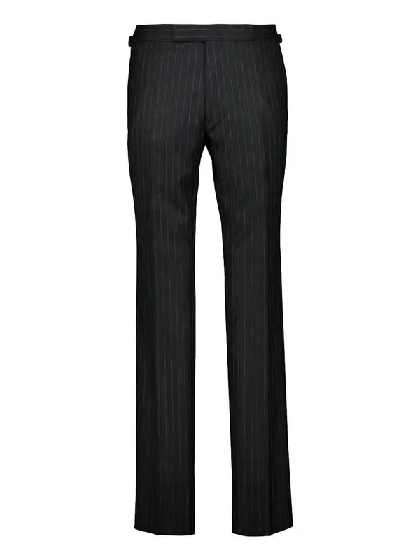 TOM FORD Dark Classic Wool Trousers - Grey