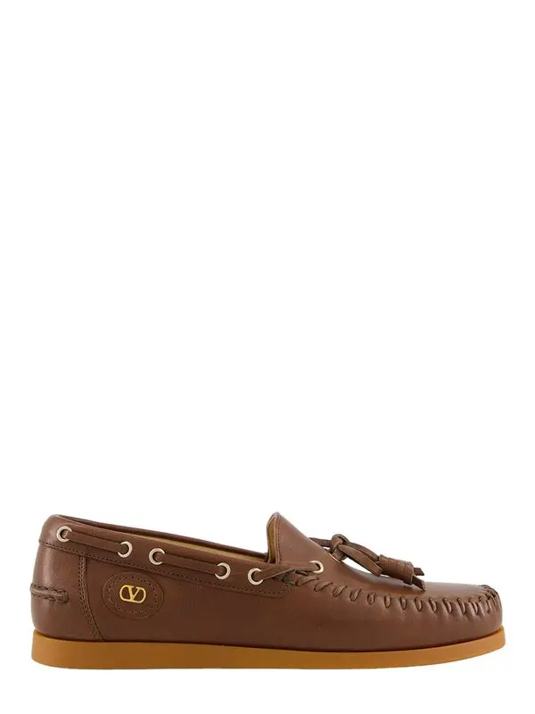 Valentino Garavani Palm Avenue Boat Shoes - Brown