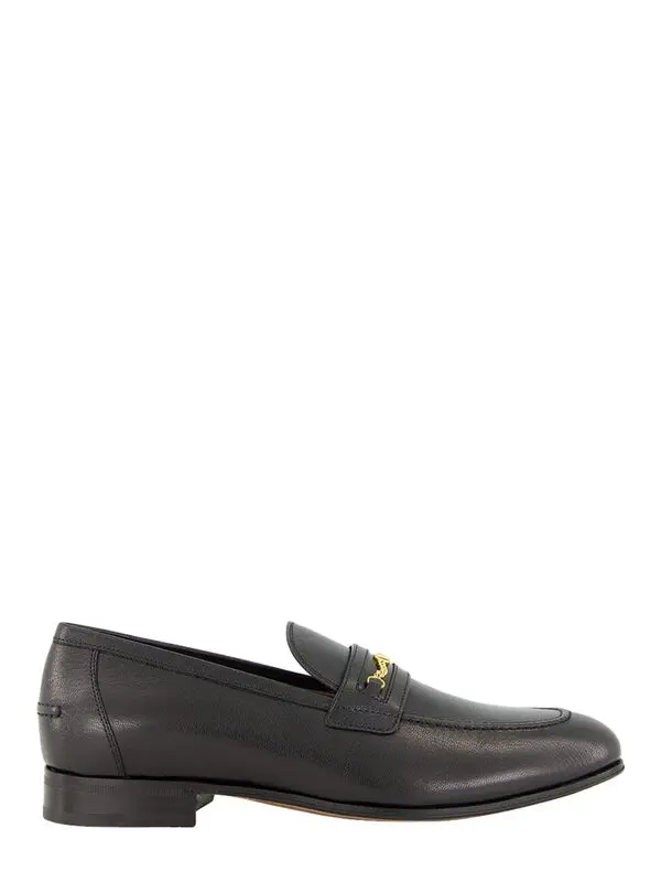 Valentino Garavani Vlogo Signature Kidskin Loafers - Black
