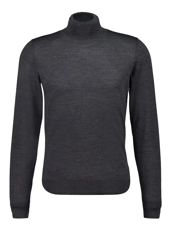 PIACENZA CASHMERE 1733 Virgin Wool High-neck Jumper - Grey