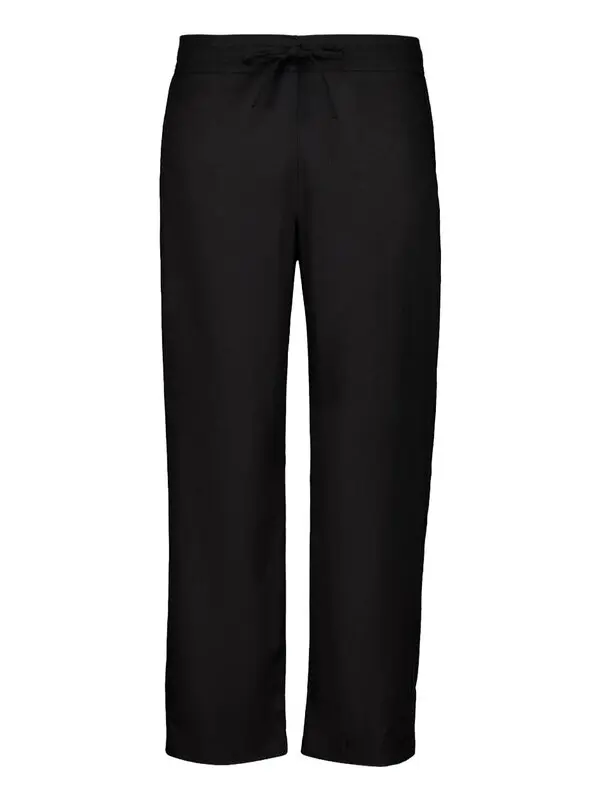 Spiritum Tulum Linen Straight-leg Trousers - Black