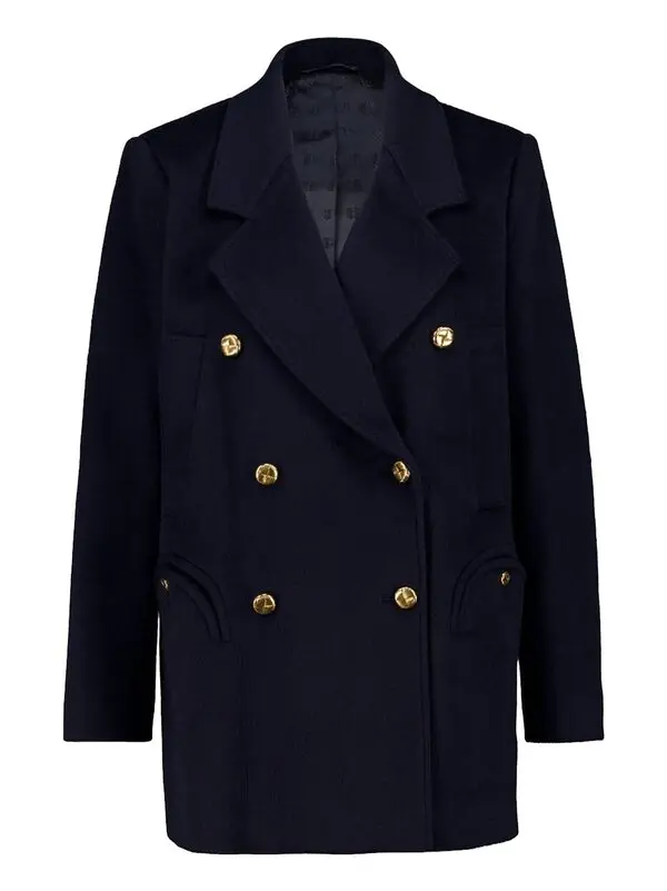 BLAZÉ MILANO Joyme Sealady Wool-cashmere Coat - Blue